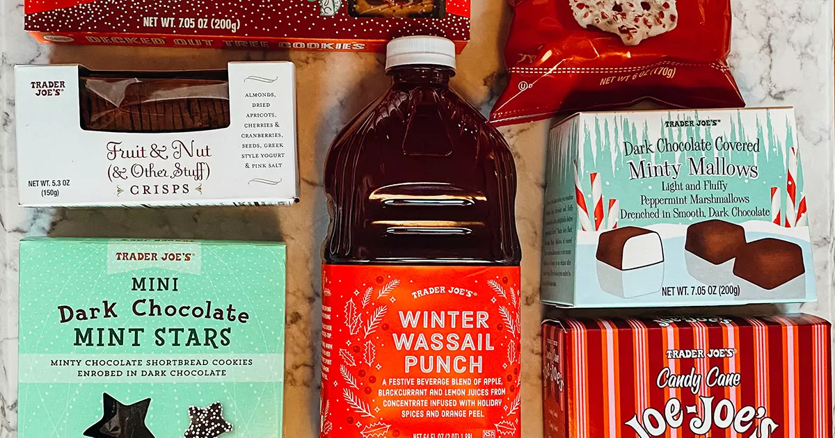 Nous avons classé tous les produits de vacances de Trader Joe's